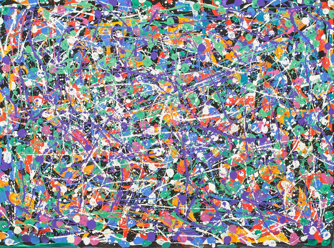 Jackson Pollock American Abstract Oil On Canvas