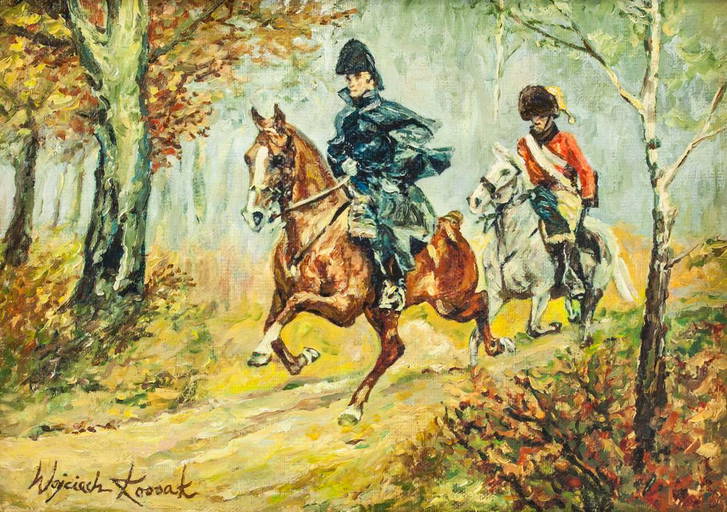 Wojciech Kossak 1856 1942 Polish Oil On Canvas