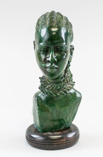Verdite Stone Sculpture Of A Woman