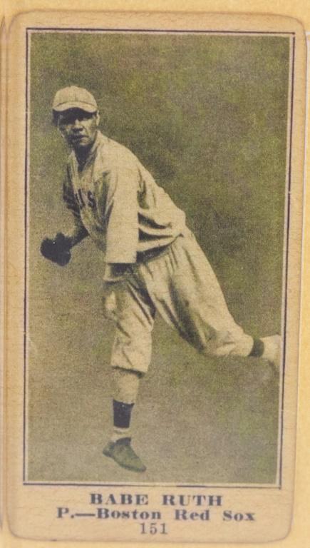 Babe Ruth 1915 Rookie Card Coa Auction