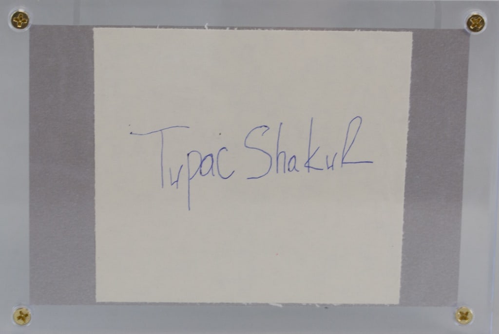 Signed Tupac Shakur" Autograph Coa Auction
