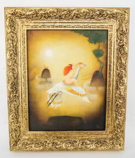 Tilsa Tsuchiya (peruvian, 1928 1984) Framed 1977 Stipple Drawing