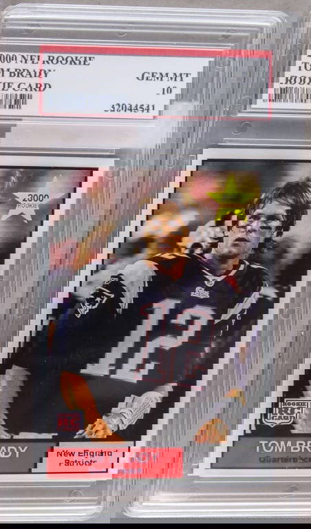 2000 Nfl Rookie Tom Brady Card Psg Gem Mt 10 Auction