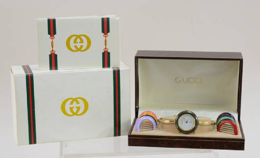 Vintage Gucci Watch With Bezel Set