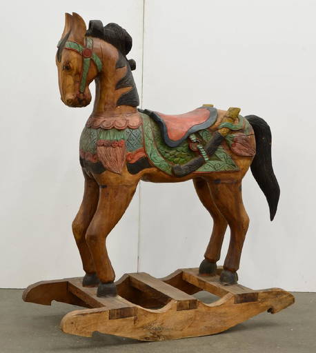 Carved Carousel Rocking Horse