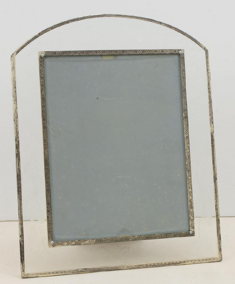 Etched Glass & Silver Overlay Frame