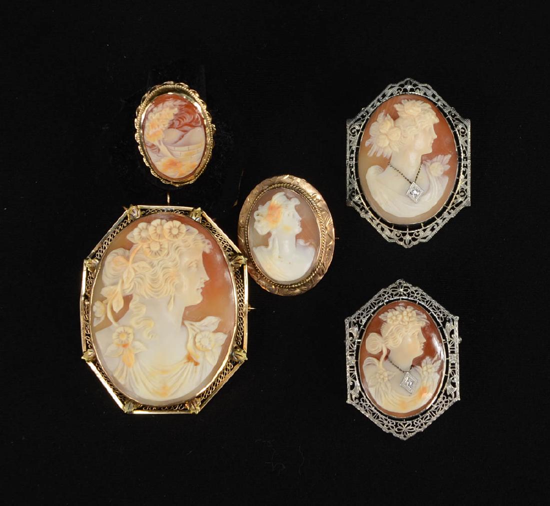 Estate Cameo Jewelry Collection