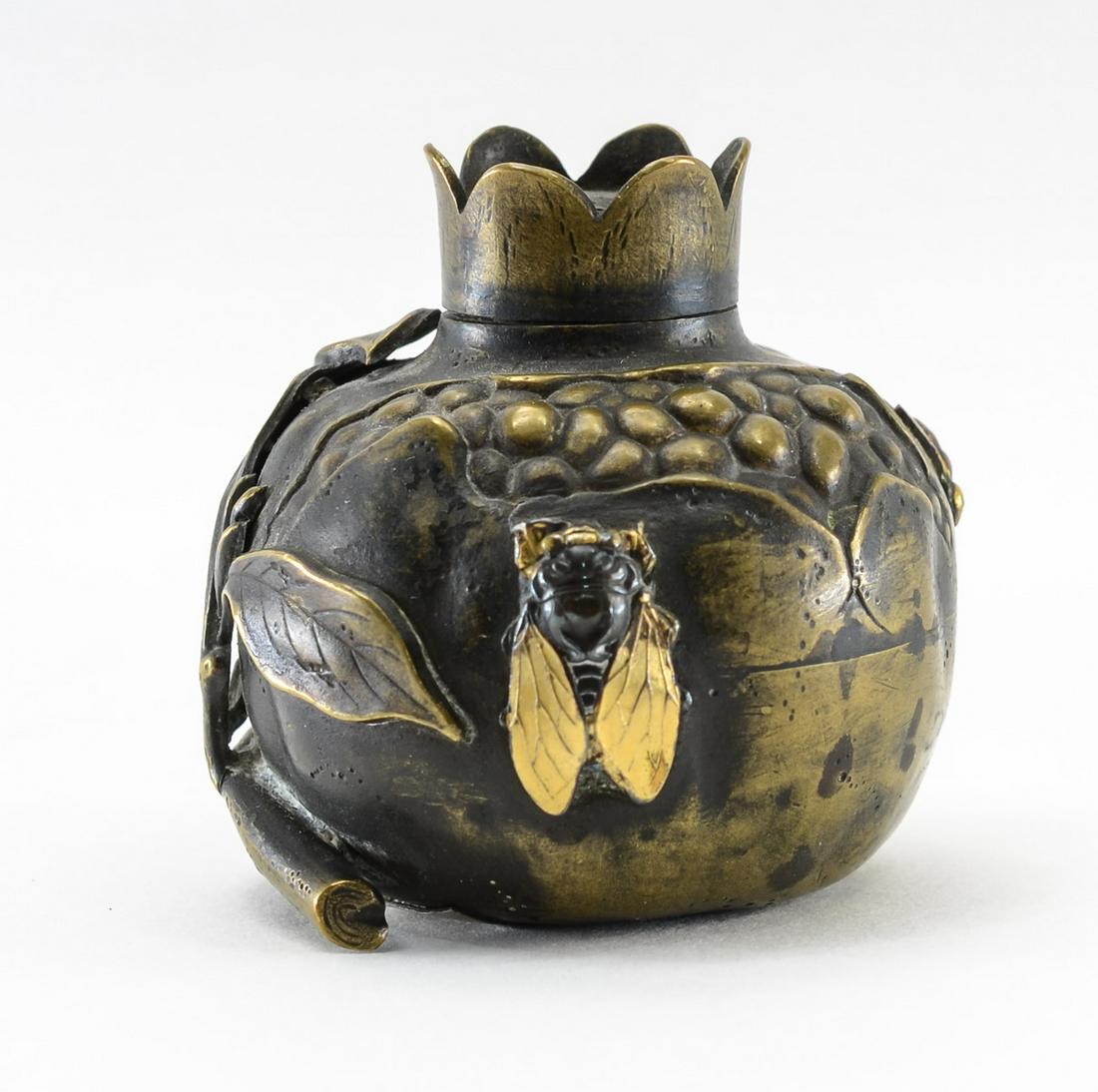 Japanese Mixed Metal Pounce Pot - Dec 28, 2019 | Nest Egg Auctions in CT