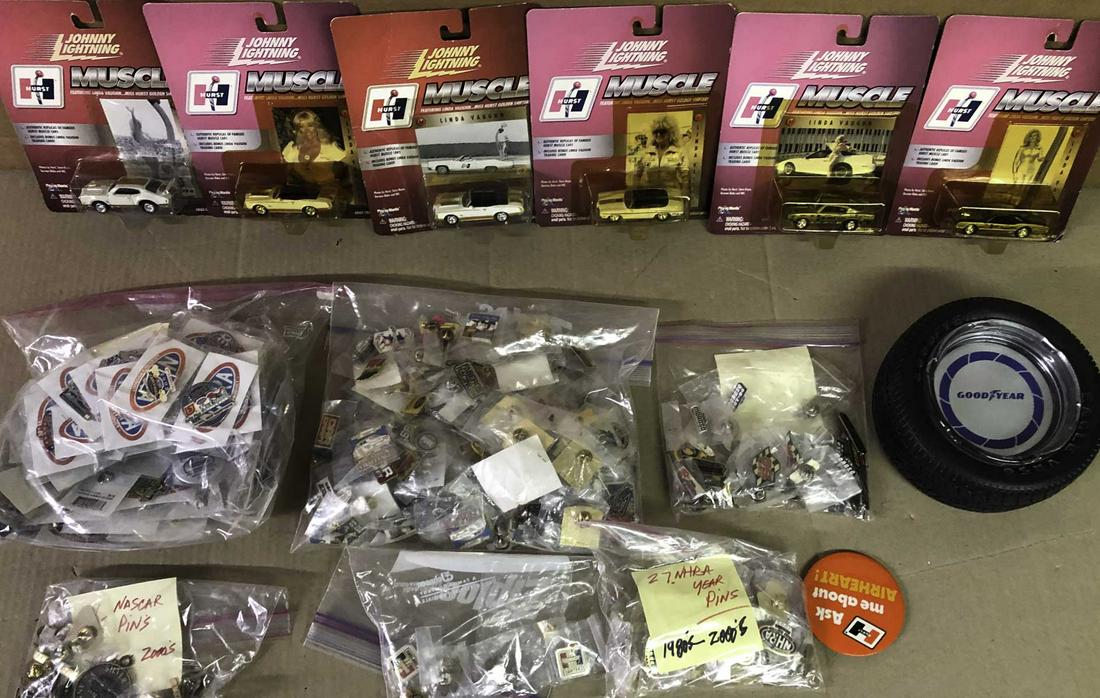 Hundreds Of 1950’s And Later Event Pins, Hurst Mod