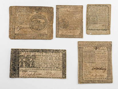 April 10, 1774 $2 Maryland Colonial Currency Note