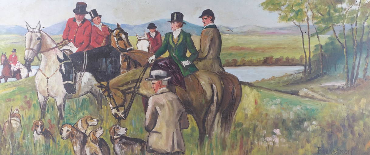 John W. Backstrom, Large Oil on Plywood Panel (#0302) on Jan 02, 2022 ...