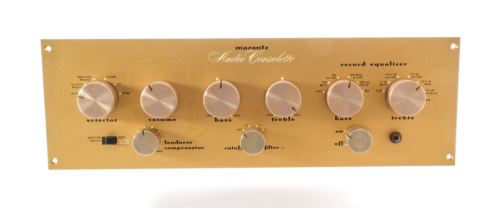 Marantz Model 1 Audio Consolette Tube Preamp