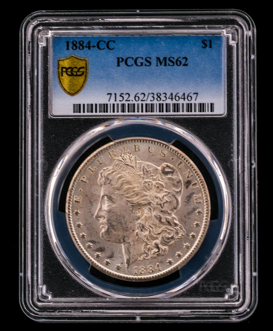 1884-CC Morgan Silver Dollar - MS62 (#0280) on Dec 31, 2022 | Nest Egg Auctions in CT