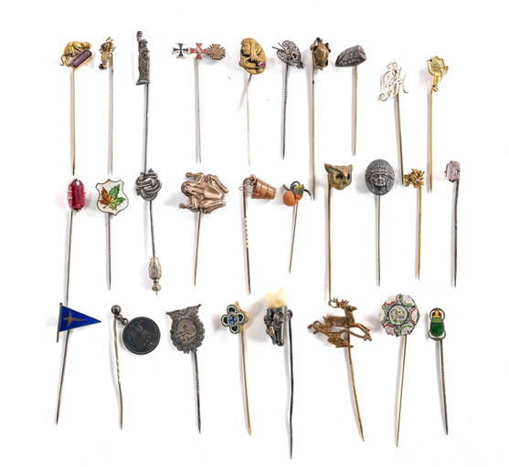 29 Vintage And Antique Stick Pins