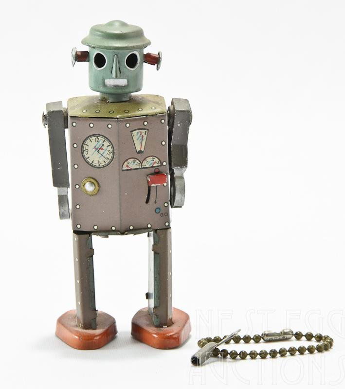 Japanese Tin Atomic Robot Man Wind Up Toy - Sep 22, 2012 | Nest Egg ...