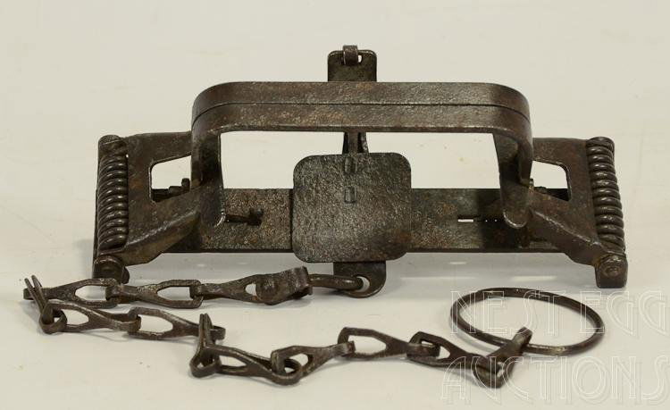 Antique Steel Bear Trap - Nov 17, 2012 | Nest Egg Auctions in CT