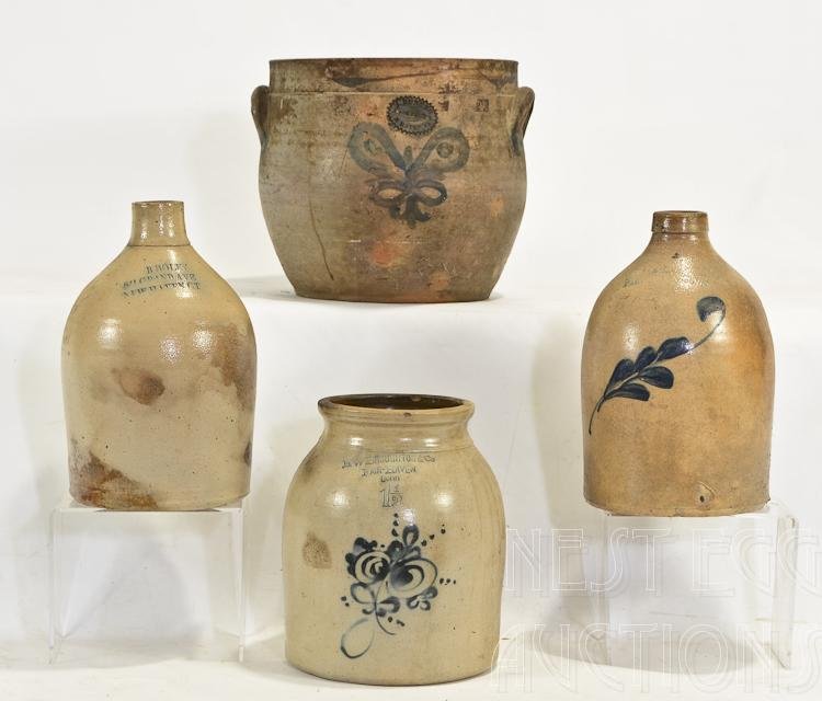 Four Pieces Of New Haven Connecticut Stoneware