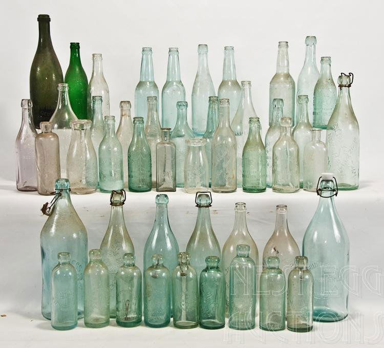 45 New Haven Connecticut Glass Bottles
