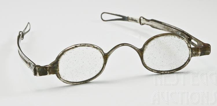 Early American Coin Silver Spectacles A.G. Peck
