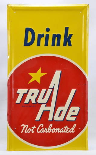 Tru Ade Advertising Steel Beverage Sign