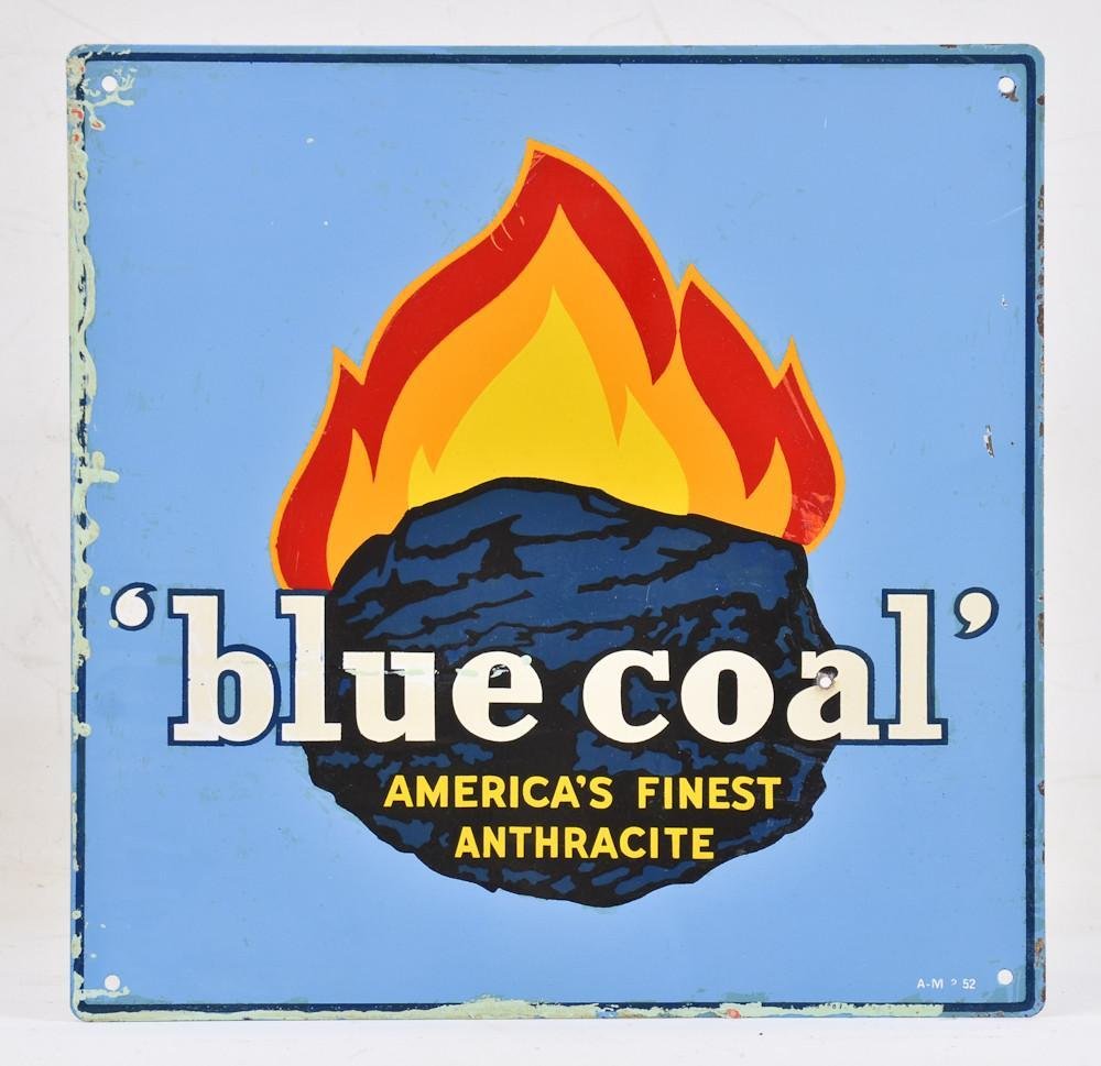 Anthracite Blue Coal Advertising sign