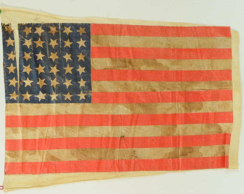 1865 - 1866 36 Star American Flag