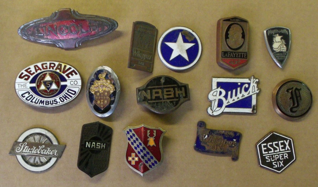 15 Automobile Radiator Badges