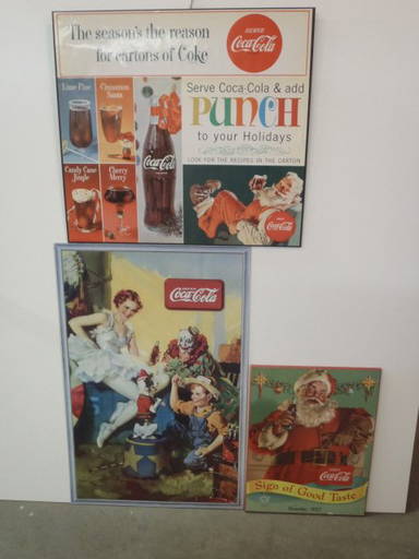 3 Coca Cola Advt. Posters