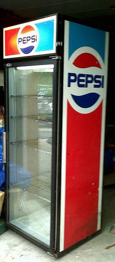 1970's Upright Pepsi Cooler Fridge