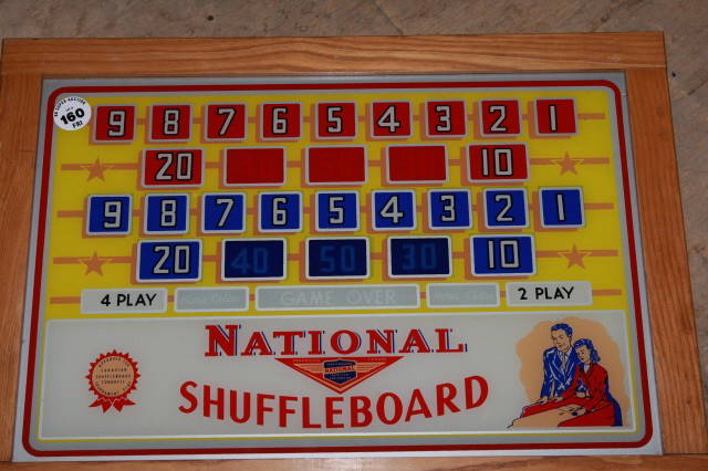 Shuffleboard Glass Sign