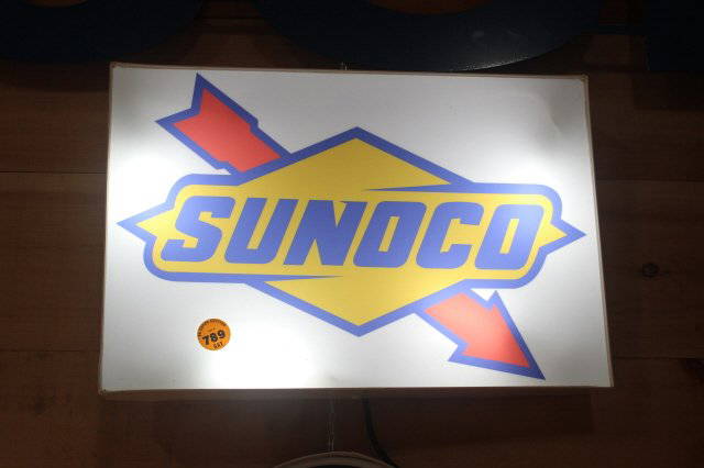 Lighted Sunoco Sign