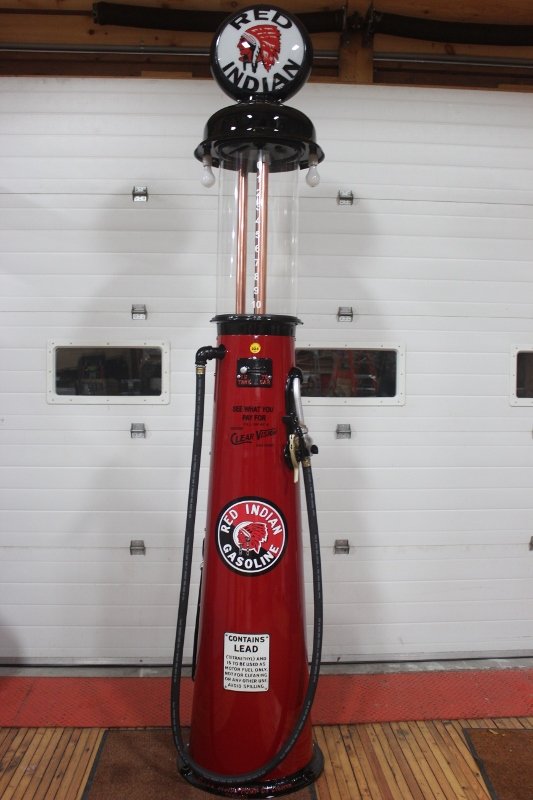 red indian clear vision gas pump