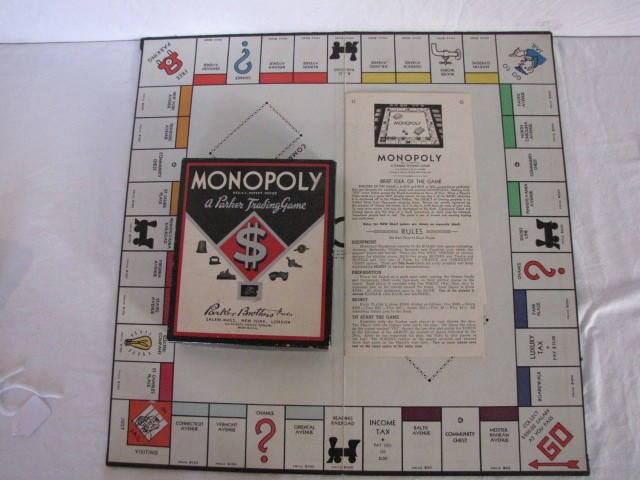 Monopoly Board Game, 1930's