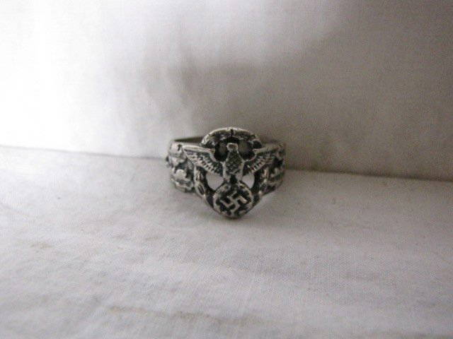 German Nazi Ring W/ Eagle And Swastika