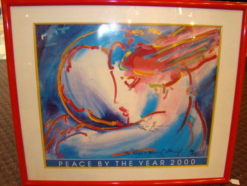 Peter Max "peace By The Year 2000" Litho. Poster