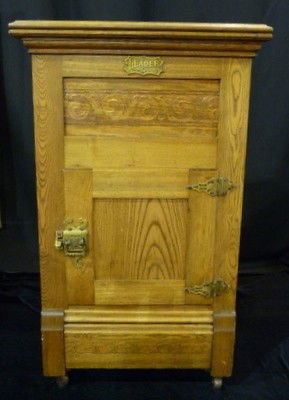 Antique Original Oak Ice Box