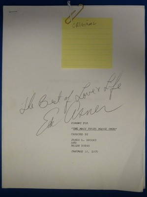 Autographed "mary Tyler Moore" Script