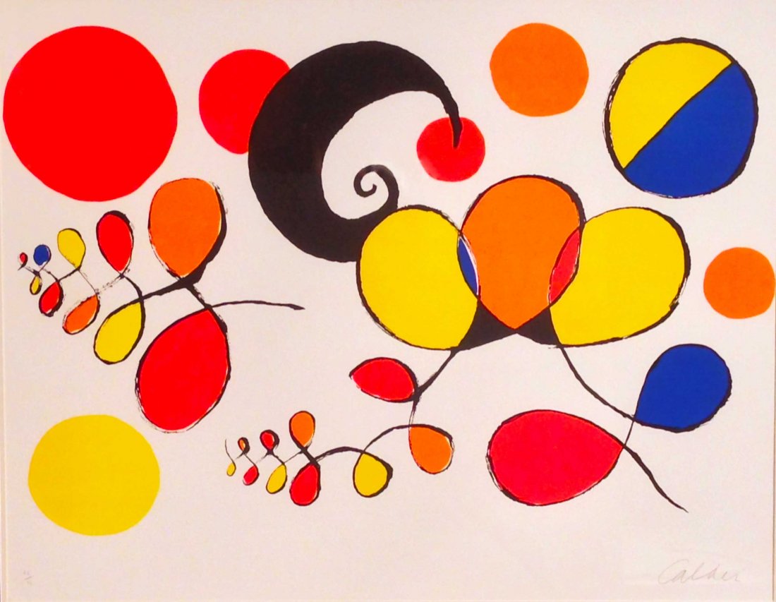 Alexander Calder, Boules et Spirales de Couleurs