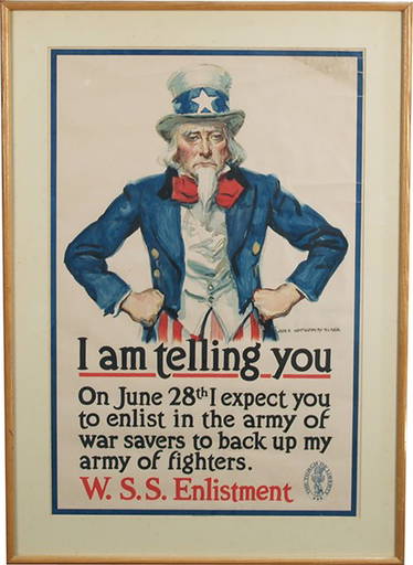 Early Uncle Sam Enlistment Advertisement Poster
