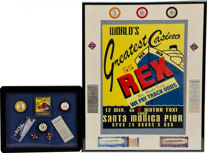 721: Lot of 2 S.S. Rex Ship Floating Casino Displays In - Jan 20, 2013 ...