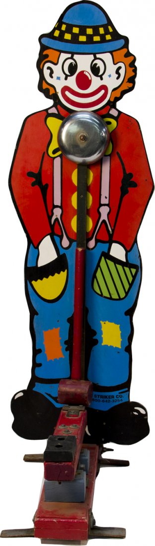 Hi Striker Clown Carnival Floor Strongman Game w/ Bell