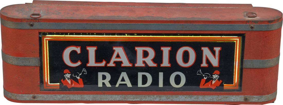 Clarion Radio Light Up Box Sign