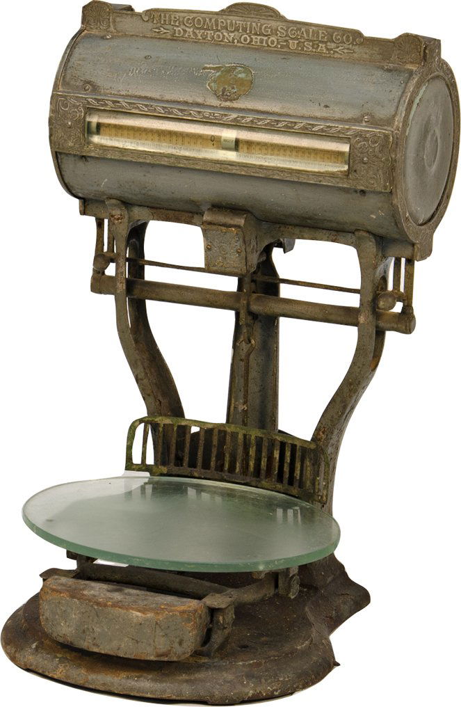 Early Large Computing Scale Co. Dayton Barrel Scale
