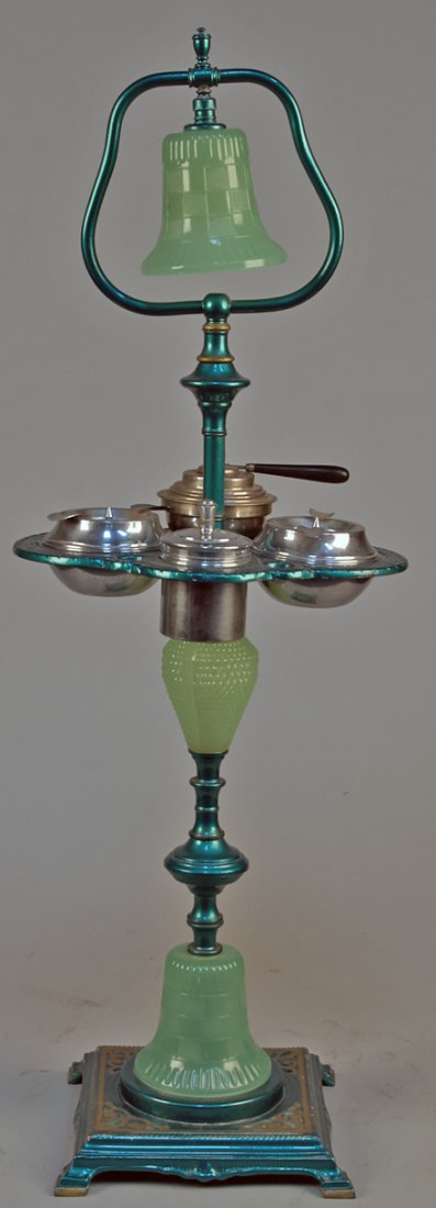 Vintage Ornate Smoking Stand Lamp