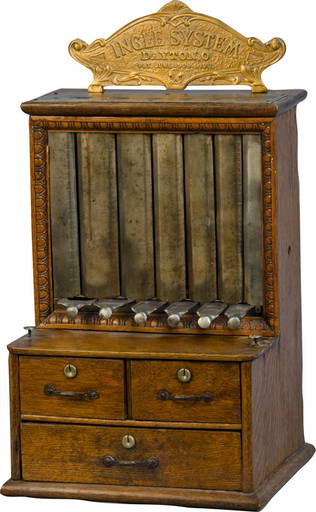 Early Countertop Ingle System Token Dispenser Register