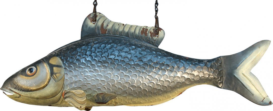 Large Metal Hanging Fish Trade Sign - Jun 02, 2013 | Victorian Casino ...