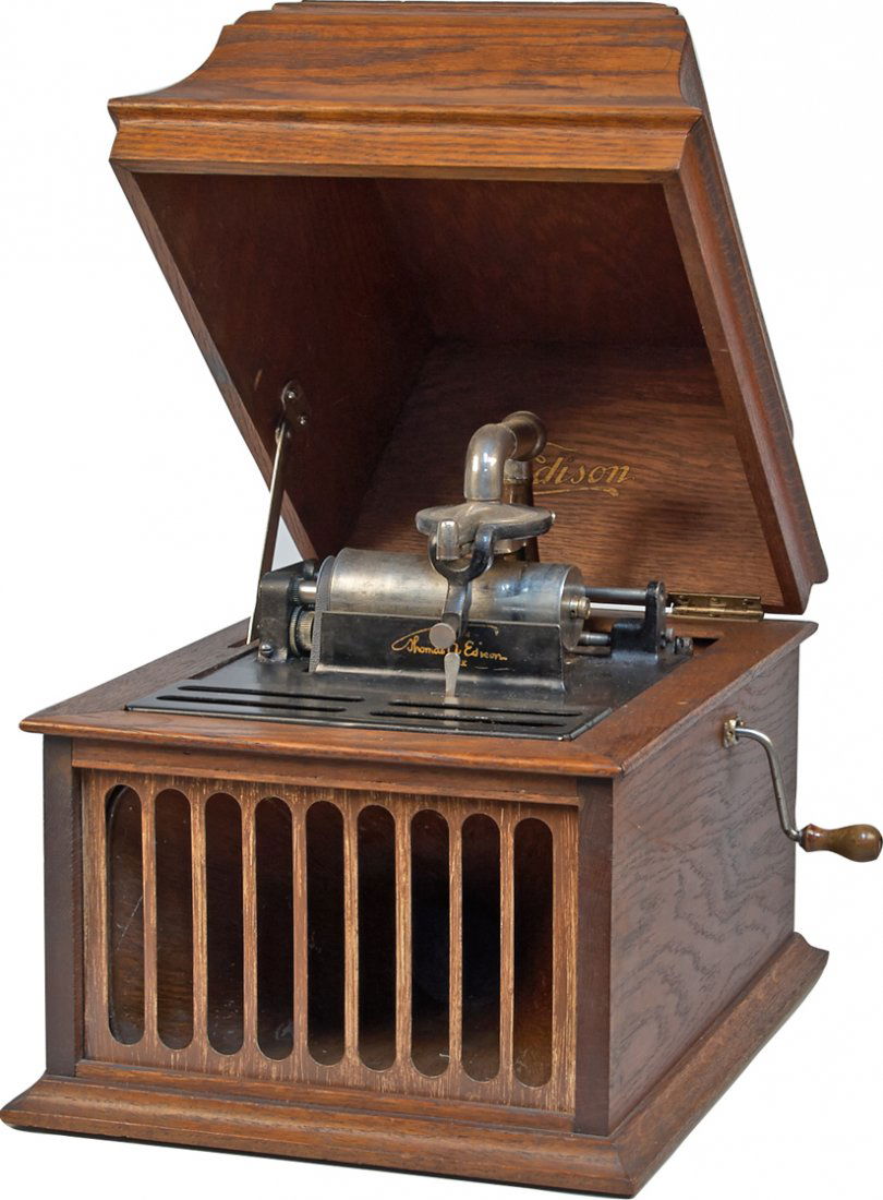 Edison Amberola Home Phonograph Cylinder Music Box