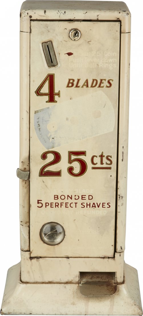 25 Cent Ammco Countertop Razor Blade Vending Machine