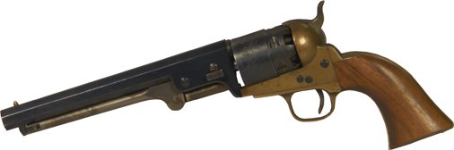 Black Powder Pistol 6 Shot Octagon Barrel Revolver