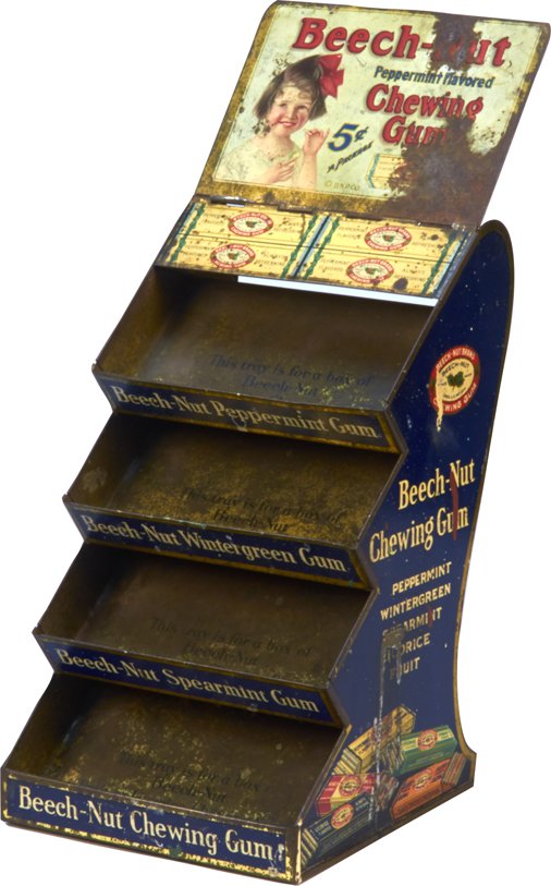 Beech-Nut Chewing Gum Tin Countertop Store Display